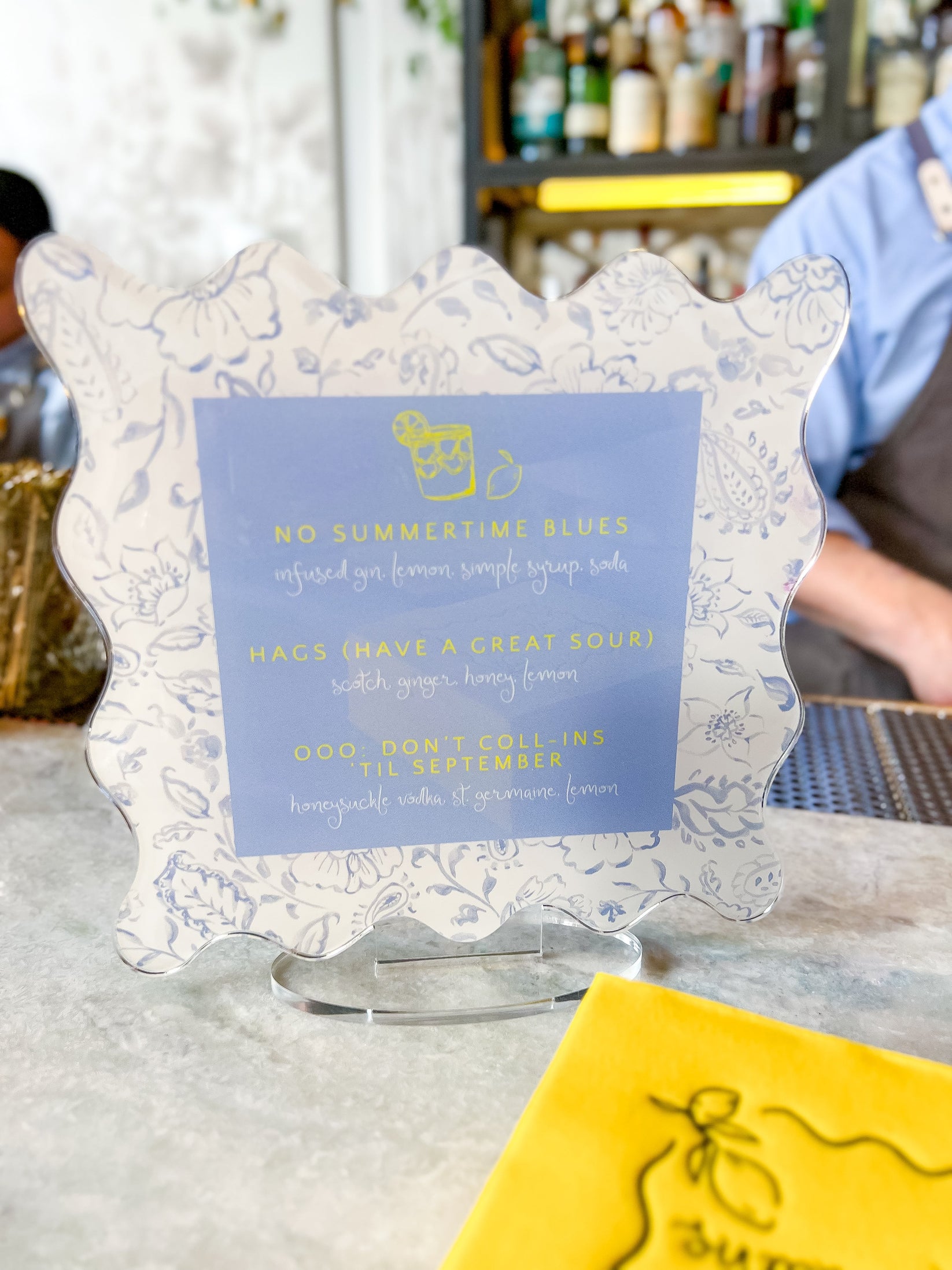 signage | custom design | bar list – The Essential Market