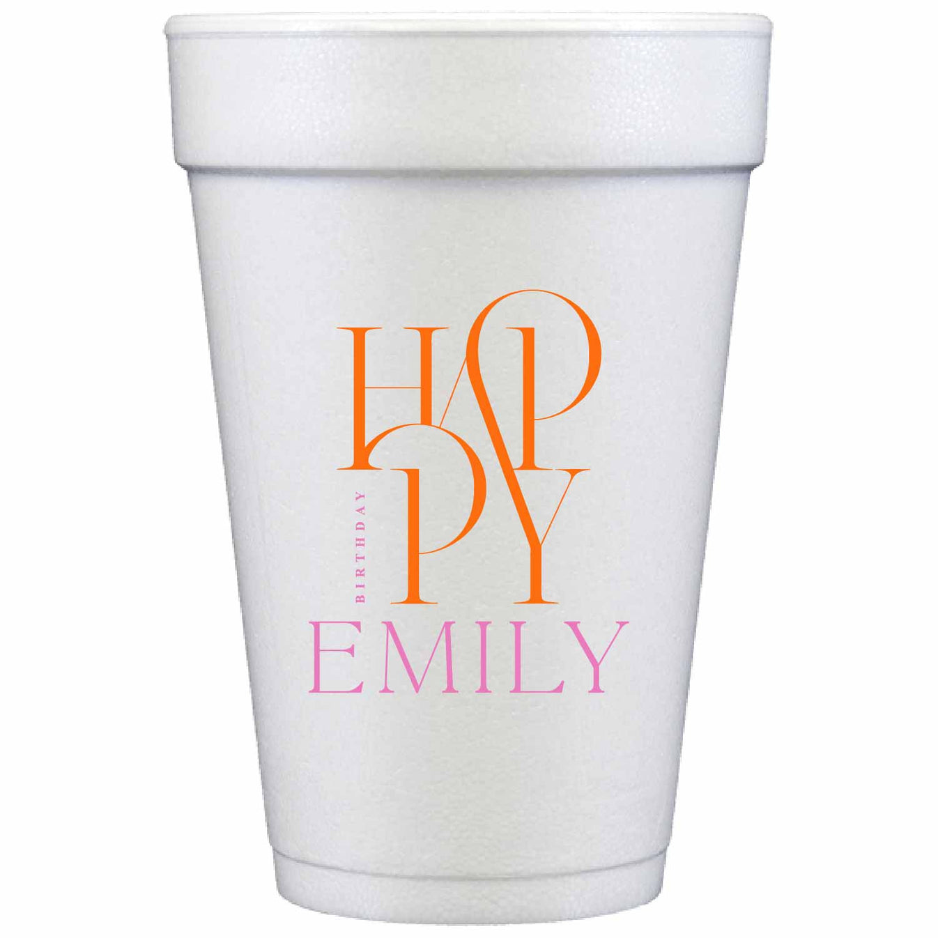 happy personalized styrofoam cups – The Essential Market