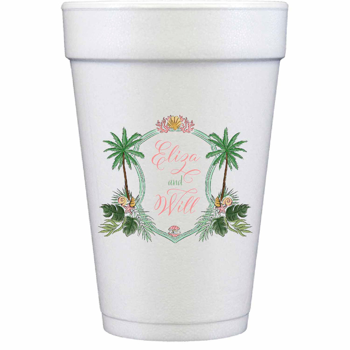 palm beach personalized styrofoam cups – The Essential Market